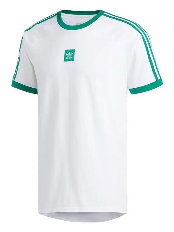 Adidas Originals Printing Casual Sports Round Neck Short Sleeve - White