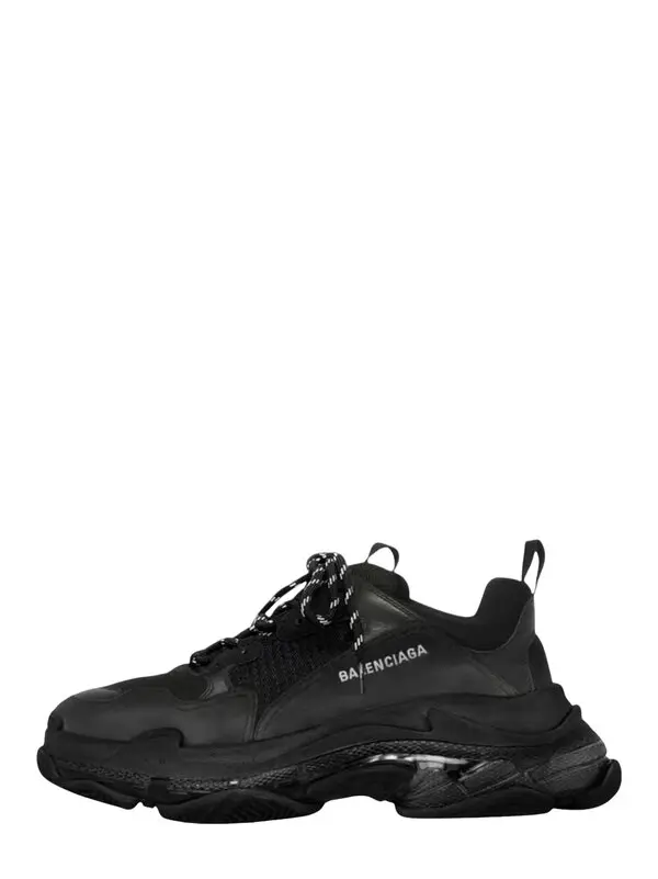 Balenciaga Triple S Clear Sole Sneakers - Black
