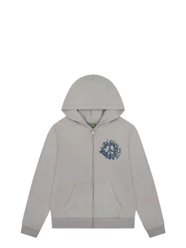 DENIM TEARS Zip Hoodie - Grey