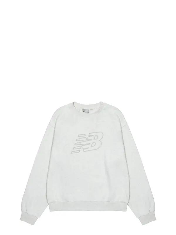 NEW BALANCE Logo Sweatshirt - White/grey