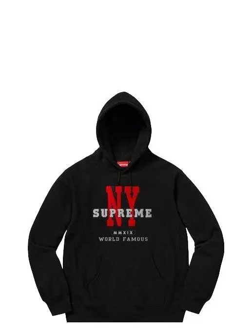 Supreme Ny Hooded Sweatshirt - Black
