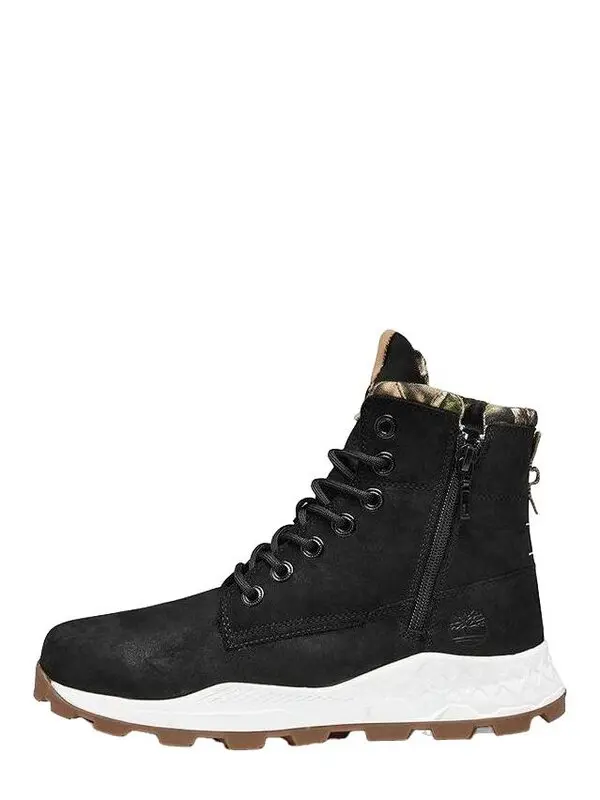Timberland Brooklyn Side Zip Boot - Black/brown/white