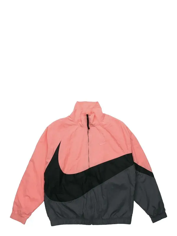 Nike Color Block Stand Collar Jacket - Black/gray/pink