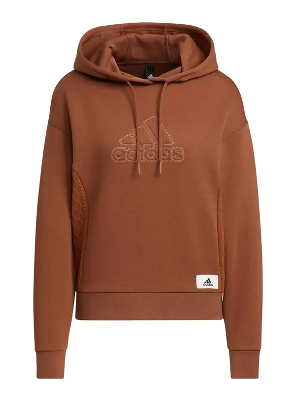 Adidas Lounge Hooded Sweatshirt - Brown