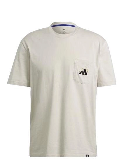 Adidas Mandala Tee M Printing Sports Round Neck Short Sleeve Bauxite - Brown