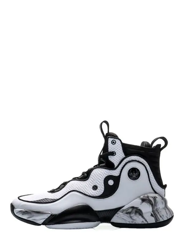 LI-NING Qiankun Hi Basketball Sneakers - Black/white
