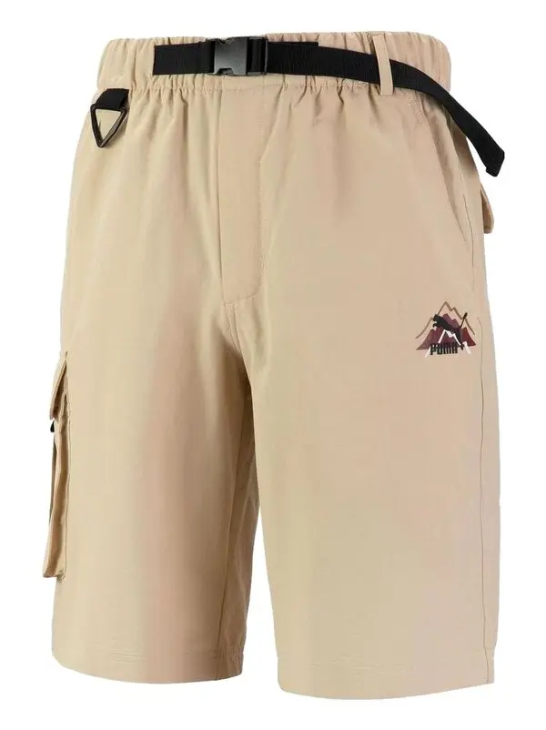 PUMA Camping Mountain Cargo Shorts - Beige/black