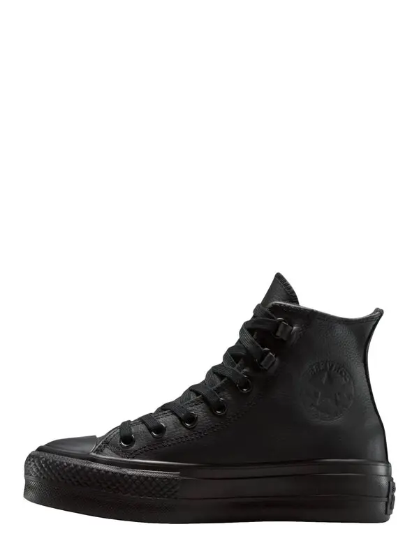 CONVERSE Chuck Taylor All Star Lift Leather High Top Sneakers - Black