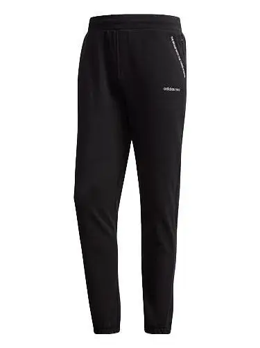 Adidas Neo Logo Cozy Breathable Casual Sports Long Pants - Black