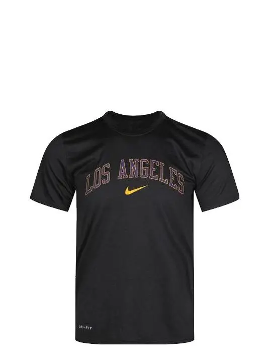 Nike Los Angeles Lakers Basketball Training Short Sleeve - Black