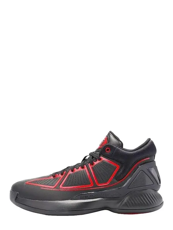 Adidas D Rose High Top Sneakers - Black/red