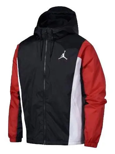 JORDAN Jumpman Multicolor Basketball Jacket - Blackred
