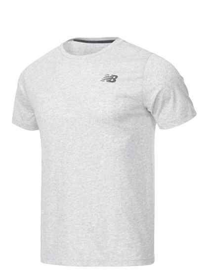 NEW BALANCE Heathertech Athletics T-shirt Asia Sizing - Grey