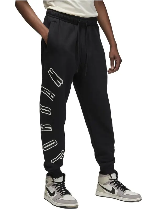 JORDAN Flight Mvp Fleece Trousers 'black Sail - Black/sail