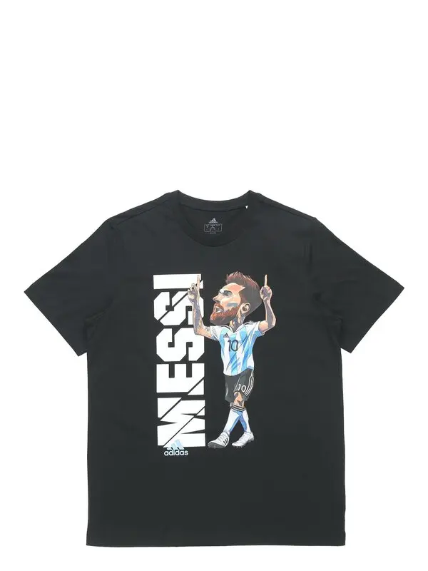 Adidas Messi Icon T Soccer/football Sports Short Sleeve - Black