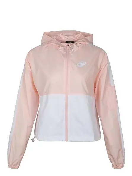 Nike Woven Jacket With Drawstring Hood - Red