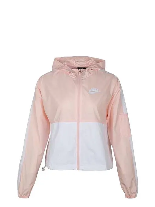 Nike Woven Jacket With Drawstring Hood - Red