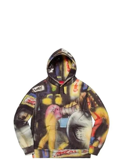 Supreme X Lady Pink Hooded Sweatshirt - Multi-color