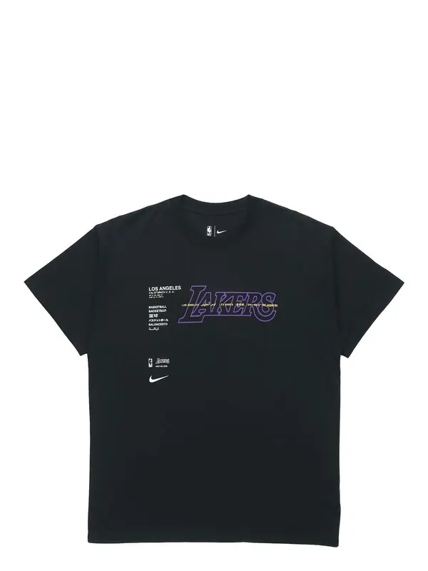 Nike Los Angeles Lakers Short Sleeve Training T-shirt - Black