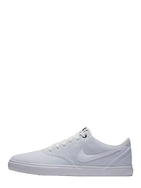 Nike Check Solar Canvas Sb Low Top Sneakers - White/white-black