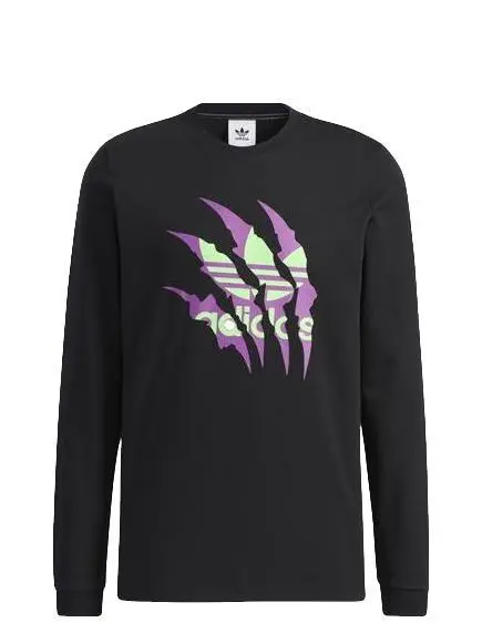 Adidas Originals Long Sleeve Crewneck Graphic T-shirt - Black