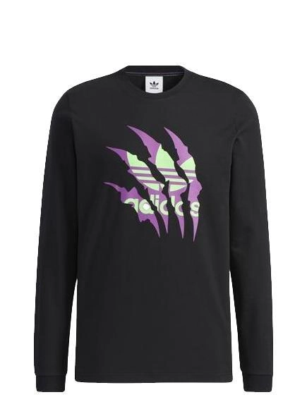 Adidas Originals Long Sleeve Crewneck Graphic T-shirt - Black