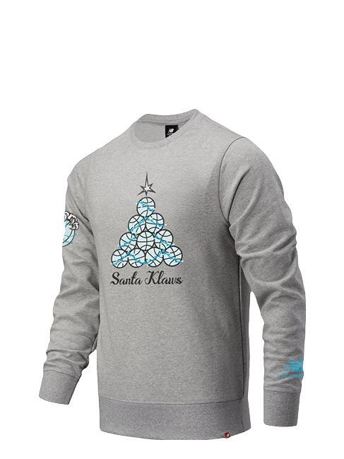 NEW BALANCE Long Sleeve Crewneck With Graphic Print - Grey