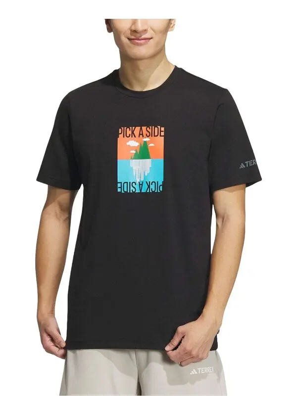 Adidas Polygiene Graphic T-shirt Asia Sizing - Black