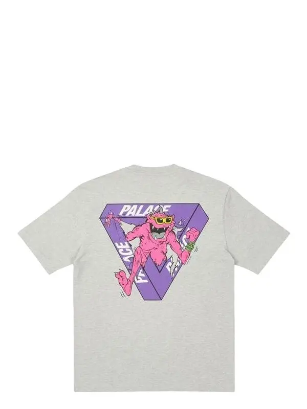PALACE X M-zone Crossover Tri-ferg Short Sleeve T-shirt - Grey