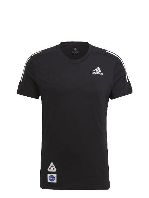Adidas Nasa Reflective Stripe Running T-shirt - Black