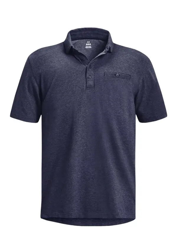 Under Armour Luxe Heather Polo Shirt - Dark Blue