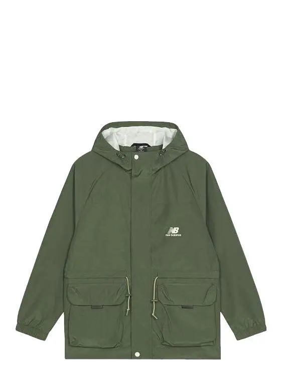NEW BALANCE Hooded Casual Sports Jacket - Green