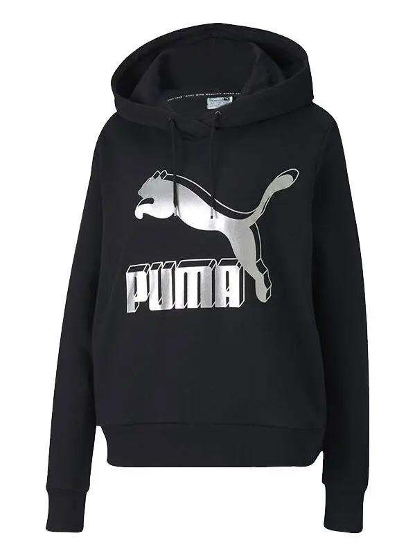 PUMA Casual Sports Hoodie - Black