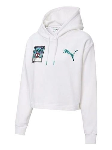 PUMA Claw Pack Logo Hoodie - White/blue