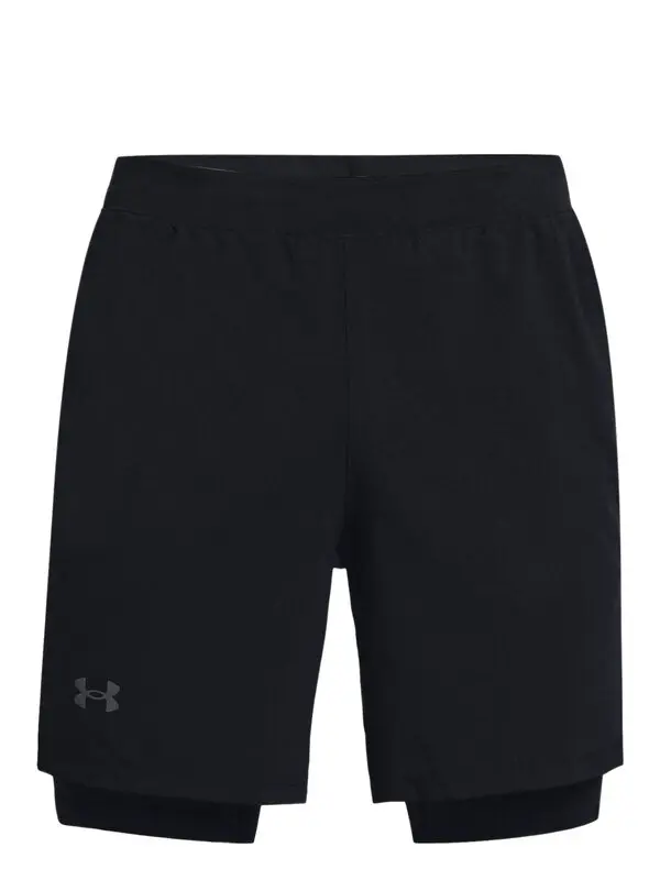Under Armour Launch Run 2-in-1 Shorts - Black/reflective