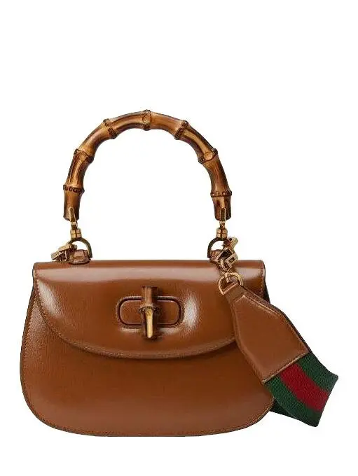 Gucci Bamboo 1947 Small Top Handle Bag - Brown