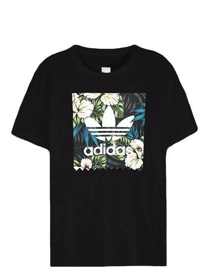 Adidas Originals Flowers Printing Short Sleeve - Black