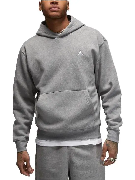 JORDAN Fleece Pullover Hoodie - Grey