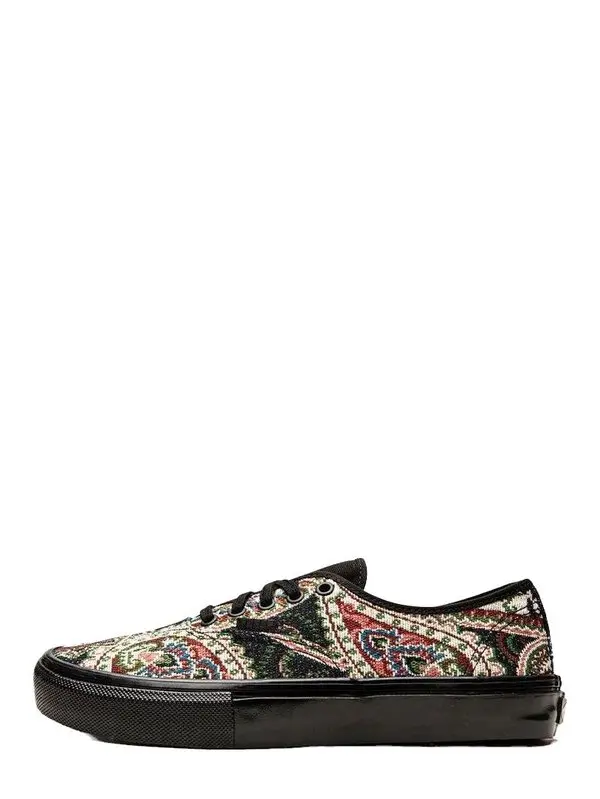VANS Skate Authentic Paisley Low Top Sneakers - Black/red