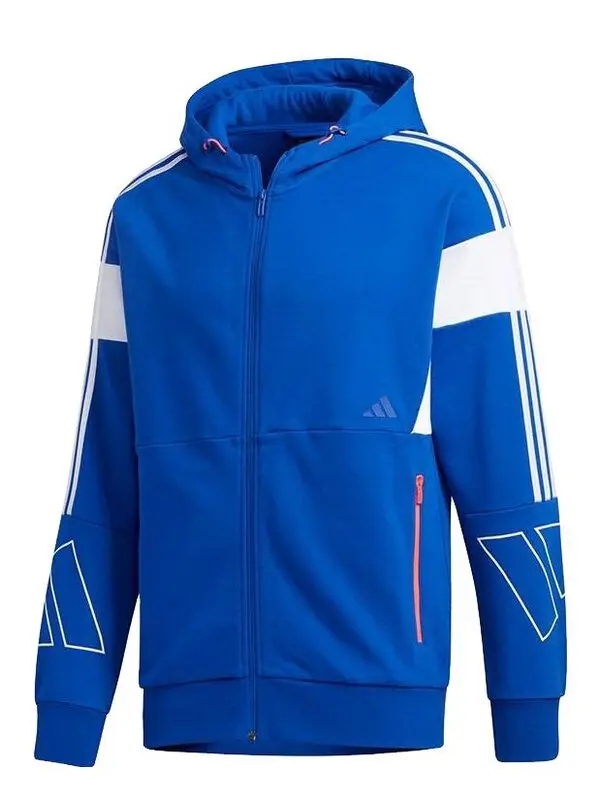 Adidas Zip-up Hoodie - Blue
