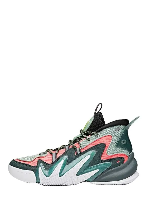 ANTA Shock The Game 4.0 Wave 2 Sneakers - Green/pink/white