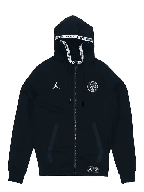 JORDAN Paris Saint-germain Full-zip Fleece Cardigan - Black