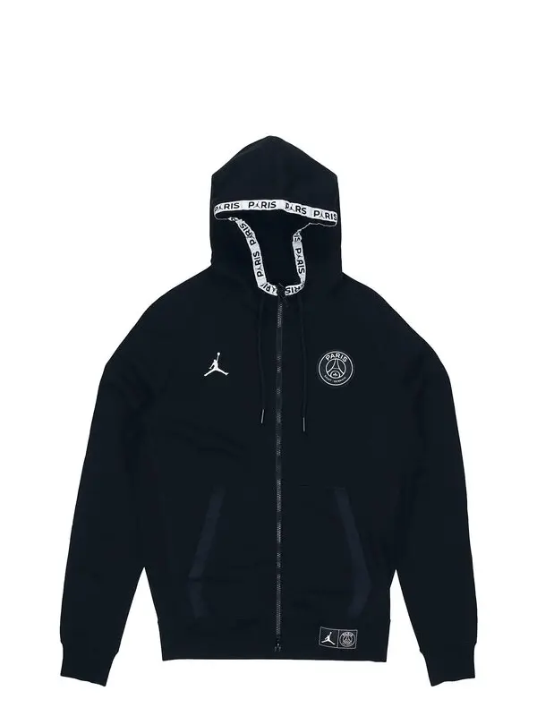 JORDAN Paris Saint-germain Full-zip Fleece Cardigan - Black