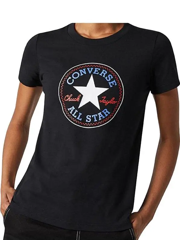 CONVERSE Chuck Taylor All Star Short Sleeve T-shirt - Black