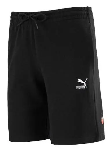 PUMA Embroidered Logo Casual Sports Shorts - Black