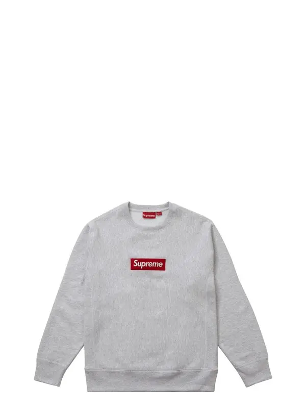 Supreme Fw18 Box Logo Crewneck - Grey