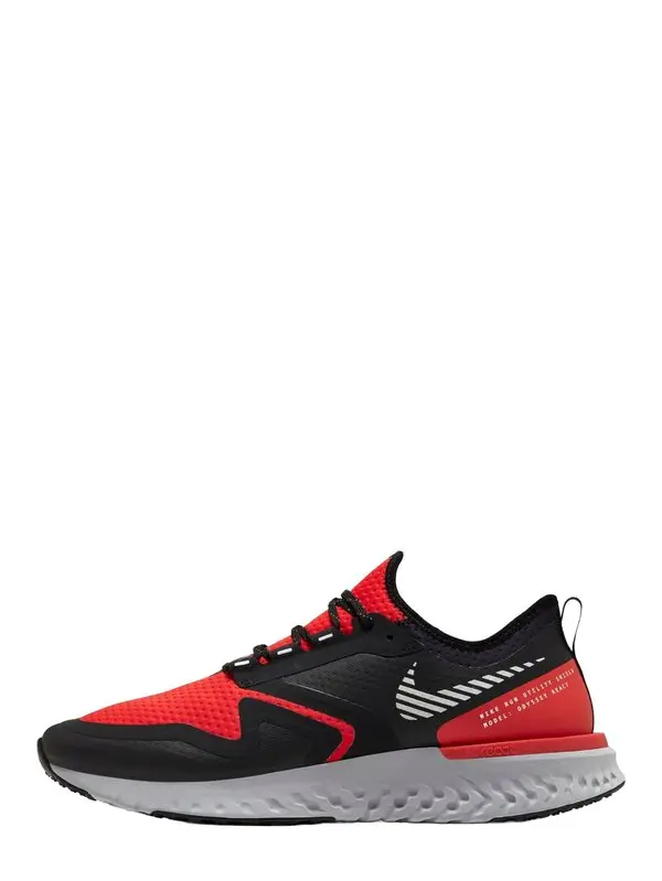 Nike Odyssey React 2 Shield Athletic Sneakers - Black/red