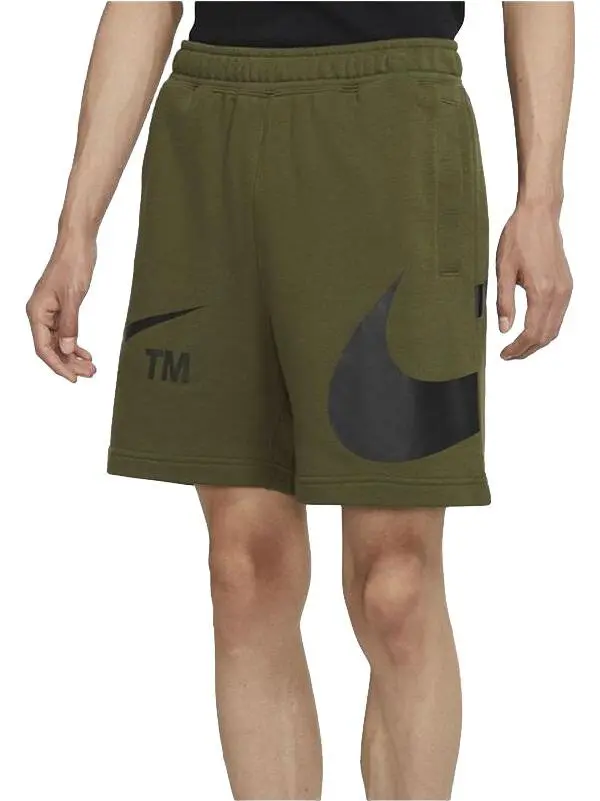 Nike Swoosh Logo Sports Shorts - Army Green