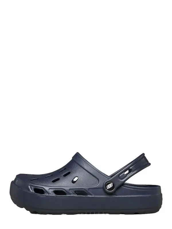 Sketchers Swifters Slip-on Round Toe Flat Heel Slipper - Navy Blue