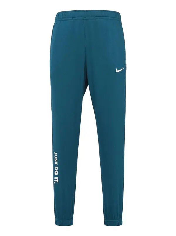 Nike Swoosh Alphabet Print Sports Knit Pants - Blue